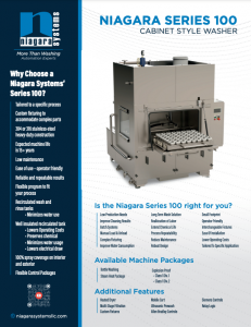 High-Pressure Parts Washer Cabinet Systems - Niagara Systems